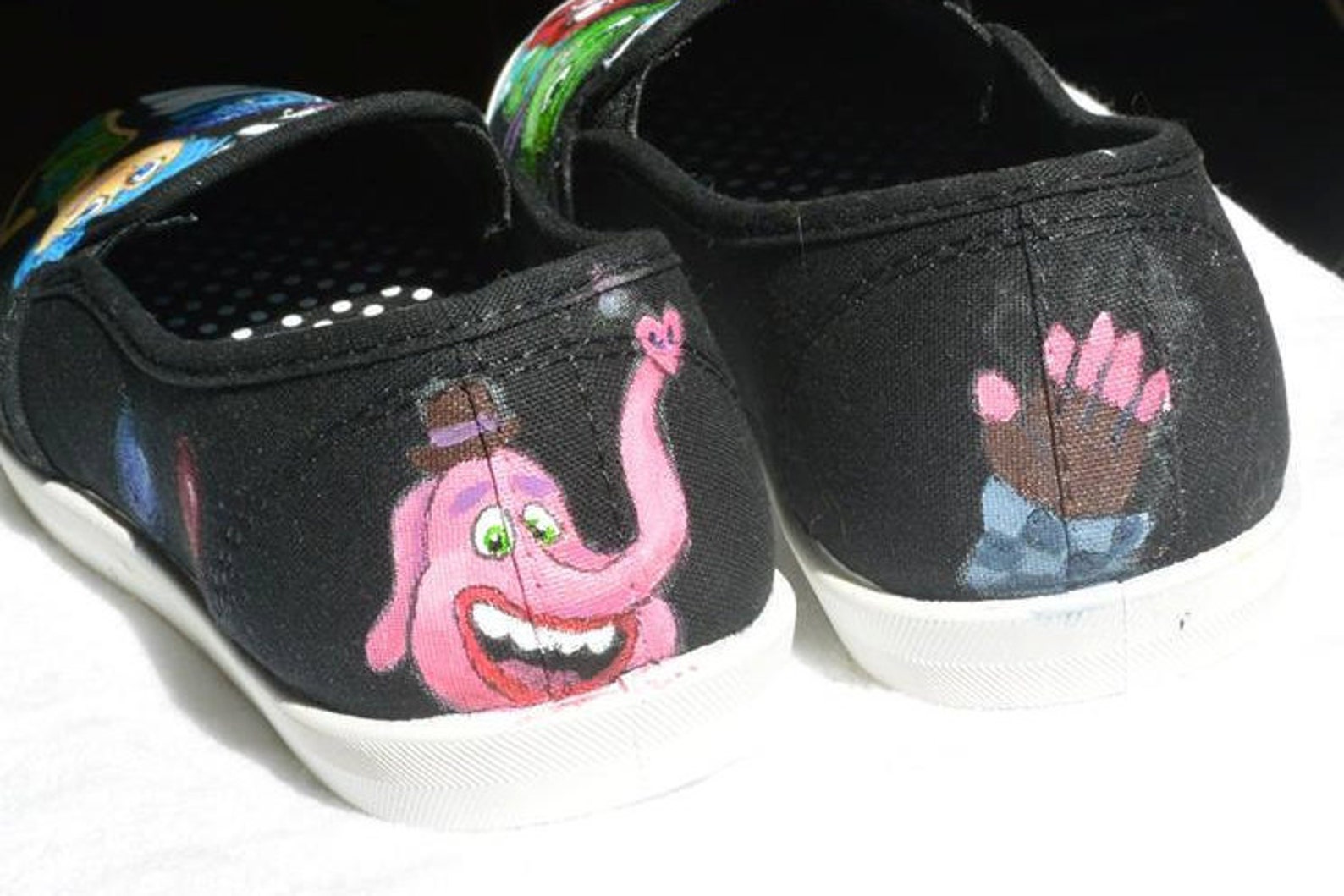 Inside Out Hand-Painted Shoes | Etsy