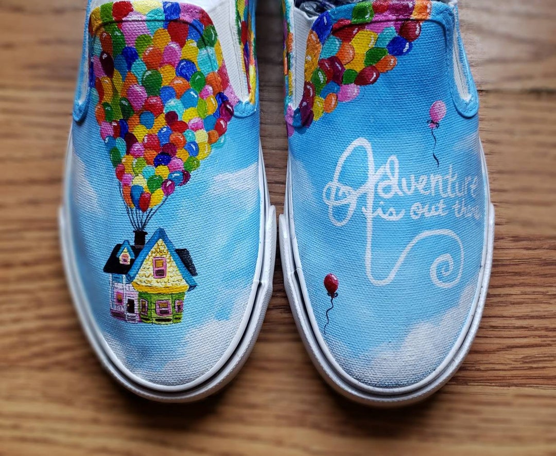 UP! | Hand-painted Shoes - Etsy