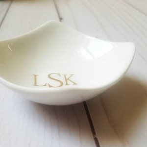 Monogram Ring Dish Personalized Ring Dish Customized Trinket - Etsy