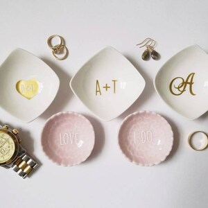Monogram Ring Dish Personalized Ring Dish Customized Trinket - Etsy