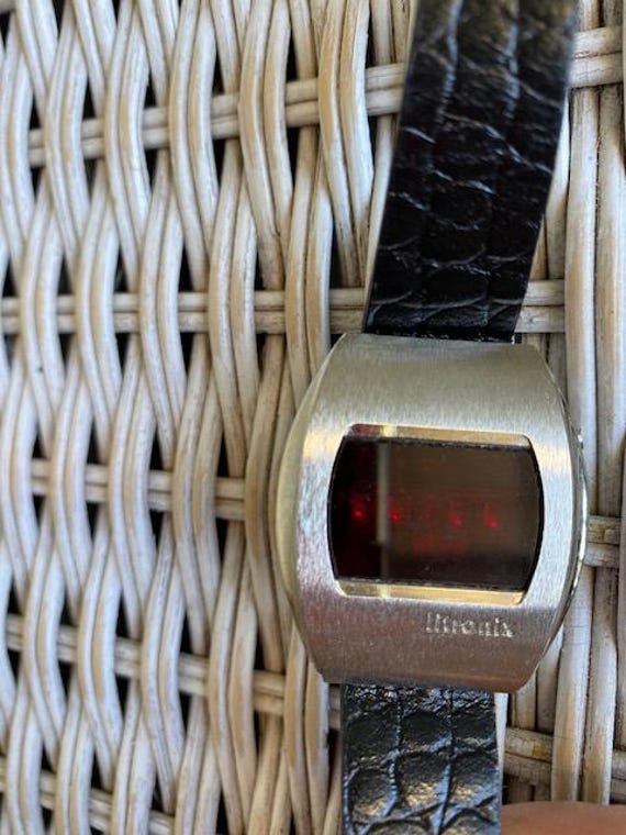 Vintage 70's Litronix LED Wrist Watch Space Age - Gem