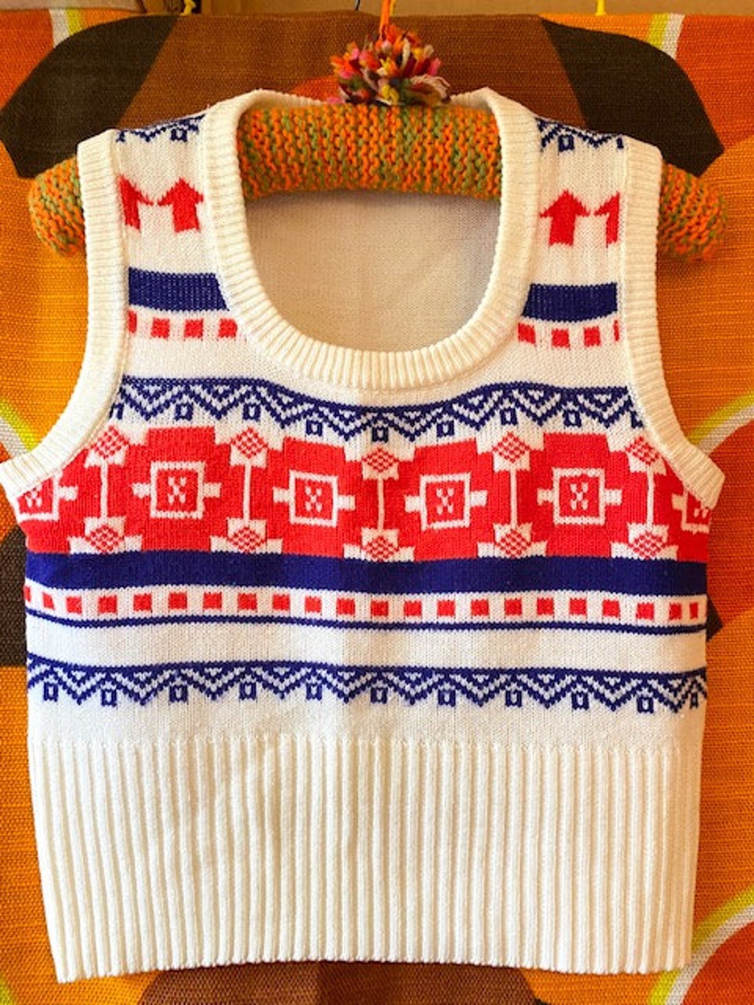 Vintage 70's Vest Mod Skinheads Hippie Preppy Rude Girl Knit Retro - Etsy