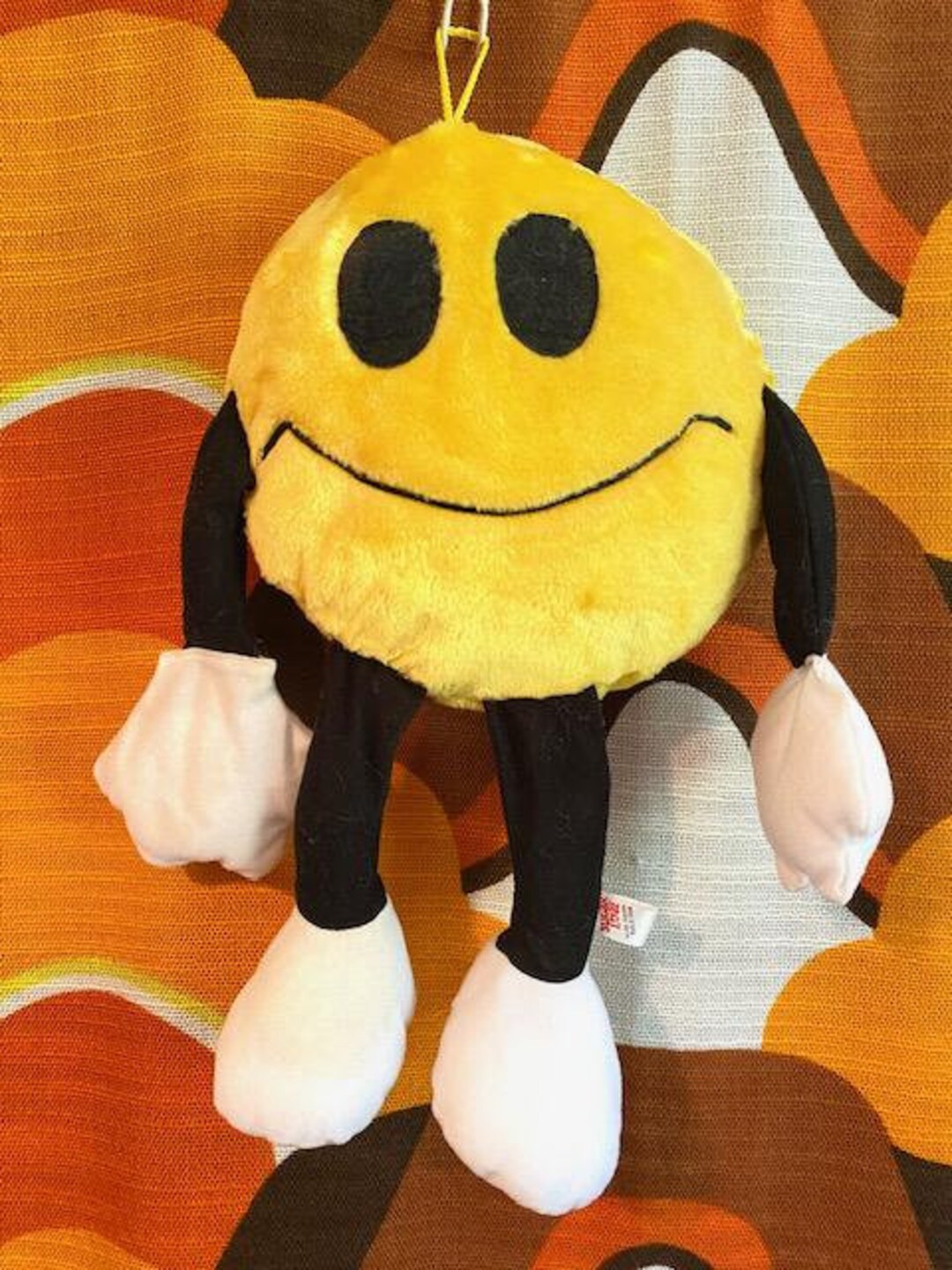 1996 90's Sugar Loaf Smiley Face Plush Stuffed Animal Wall Hanging ...