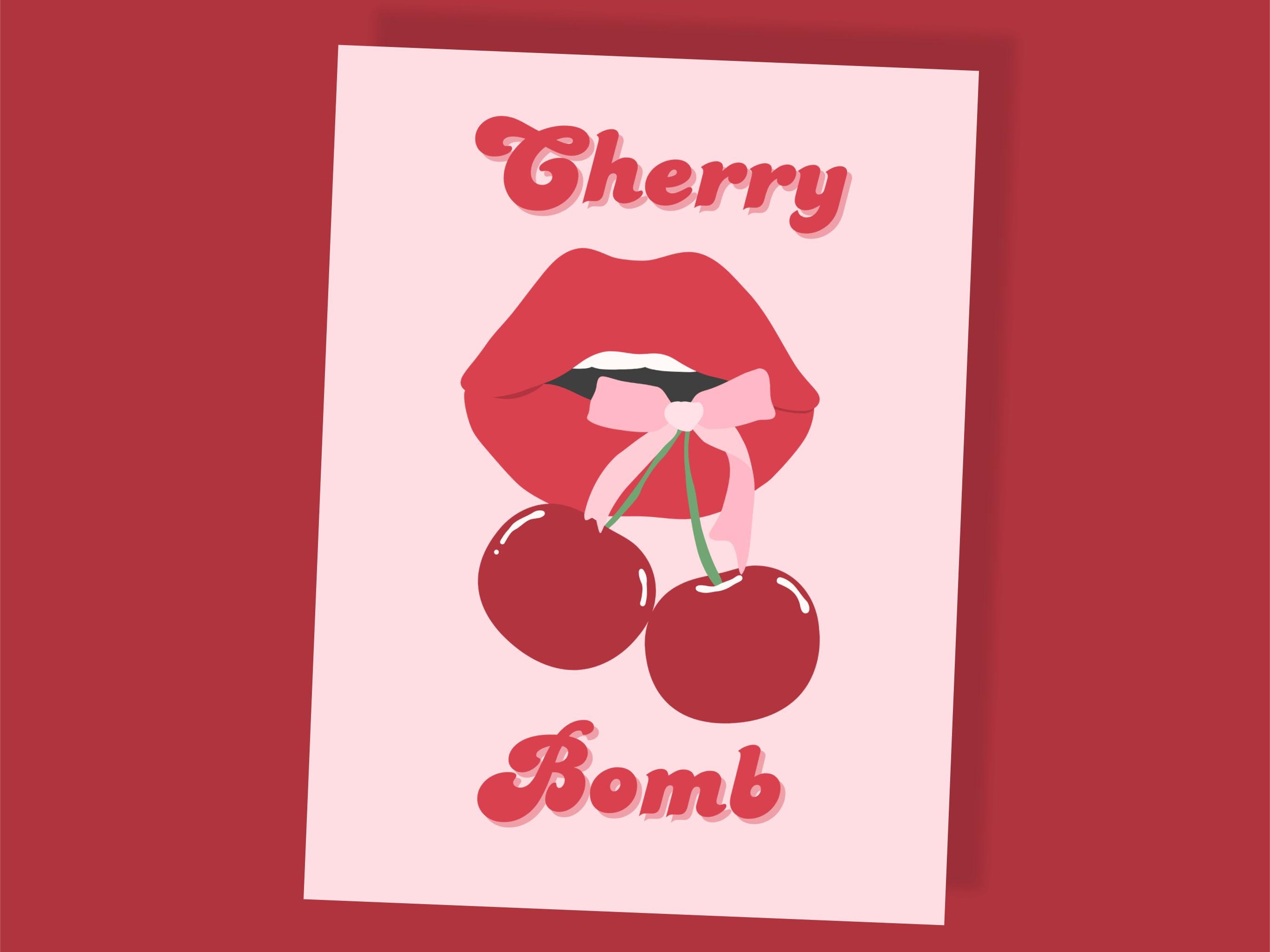 Cherry Bomb Poster, Printable - Etsy