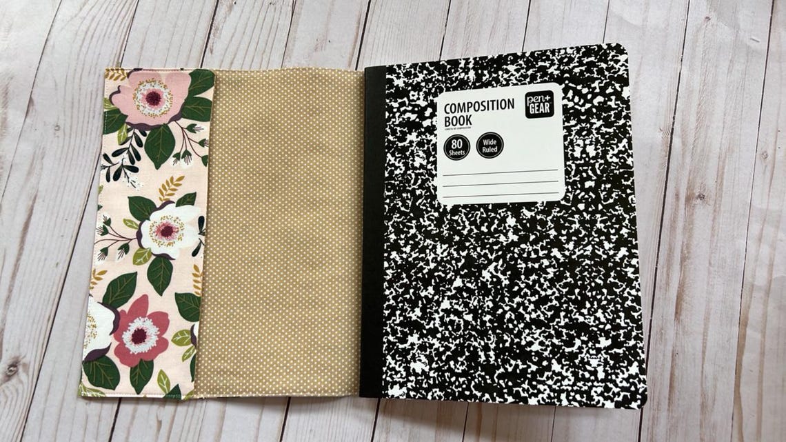 Composition Notebook Slip Cover - Etsy