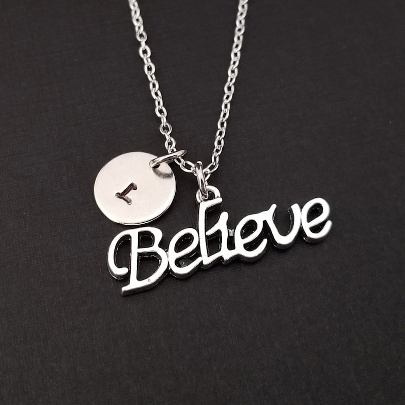 Believe Necklace - Etsy