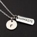 Silver Namaste Necklace - Inspirational Jewelry - Personalized Necklace ...