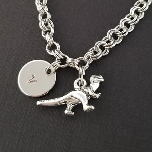 T Rex Jewelry Tyrannosaurus Rex Charm Bracelet T-rex Bracelet Charm ...