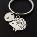 Hedgehog Keychain - Hedgehog Key Chain - Best Friend Gift - Hedgehog ...