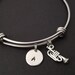 Silver Trumpet Bangle Bracelet - Band Student Bracelet - Personalized ...