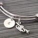Silver Trumpet Bangle Bracelet - Band Student Bracelet - Personalized ...