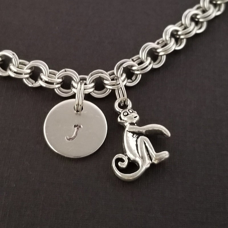 Monkey Charm - Etsy