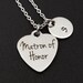 Matron of Honor Necklace Matron of Honor Charm Necklace Personalized ...
