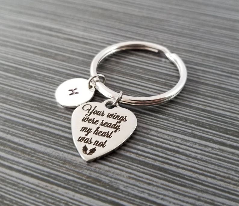Remembrance Keyring Memorial Keychain Memory Key Ring - Etsy