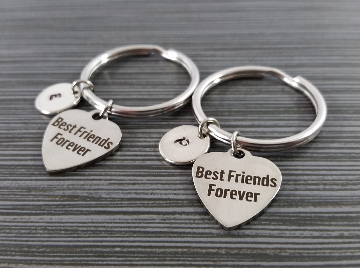 Two Best Friends Forever Keychains Best Friend Key Chains | Etsy