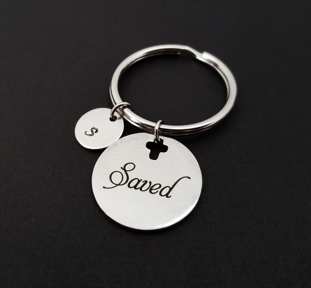 Custom Keychain Bible Verse Keychain Custom Gift Saved - Etsy