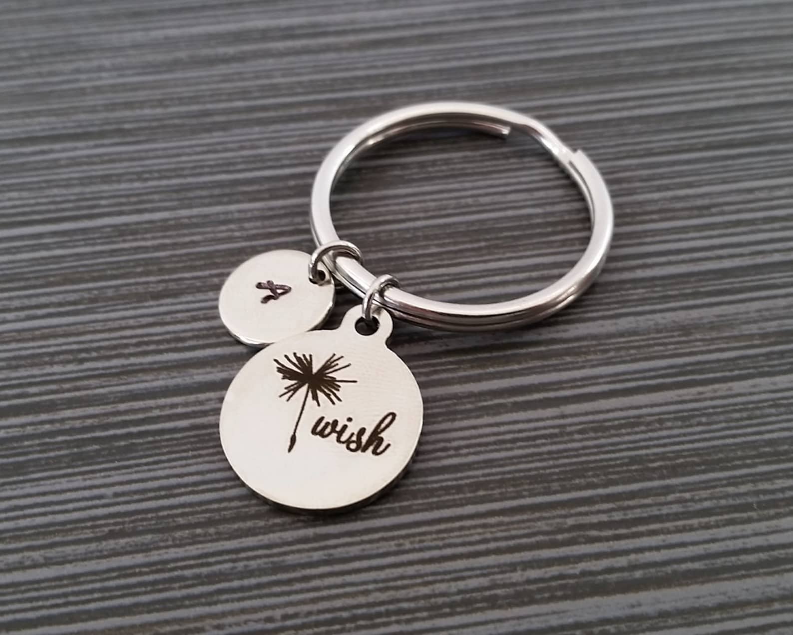 Wish Keychain Dandelion Keychain Custom Gift - Etsy
