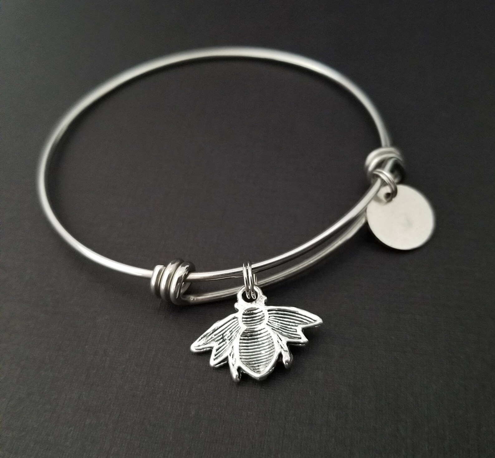 Bumblebee Bangle Bee Charm Bracelet Expandable Bangle | Etsy