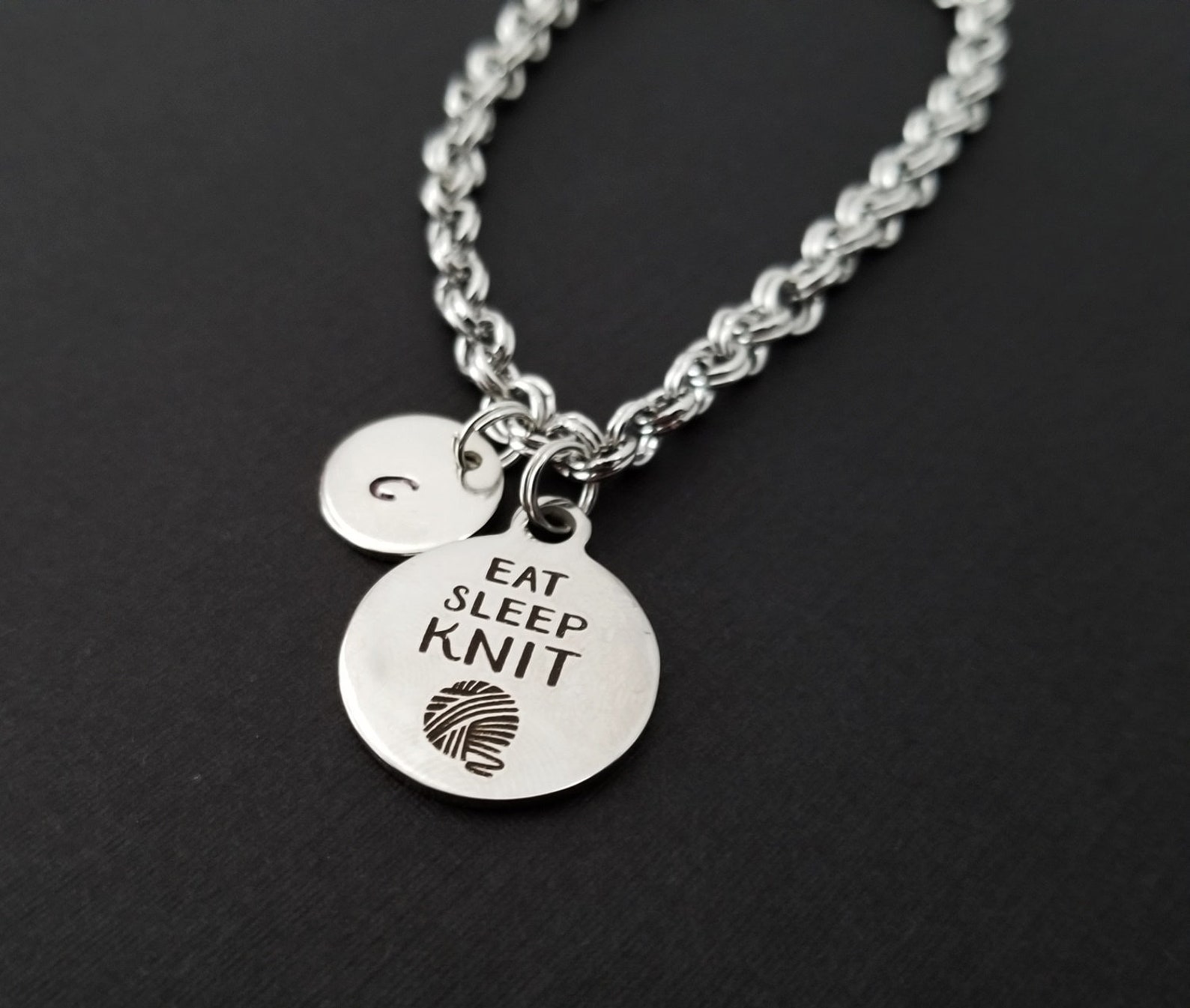 Eat Sleep Knit Bracelet Gift for Sister Best Friend Gift - Etsy