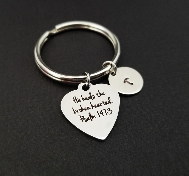 Custom Keychain Bible Verse Keychain Custom Gift Psalm - Etsy