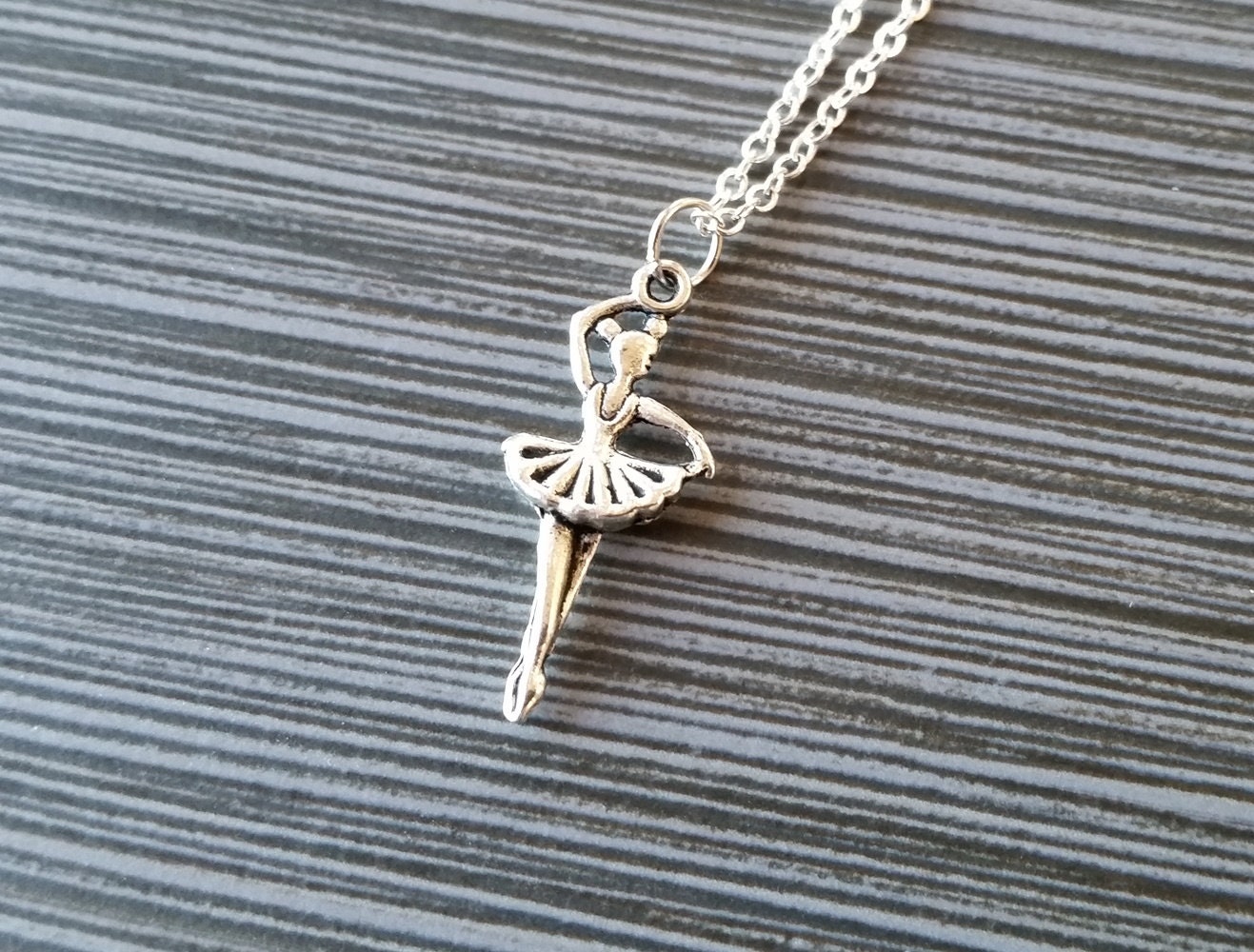 Ballerina Necklace Dancing Necklace Personalized Necklace | Etsy