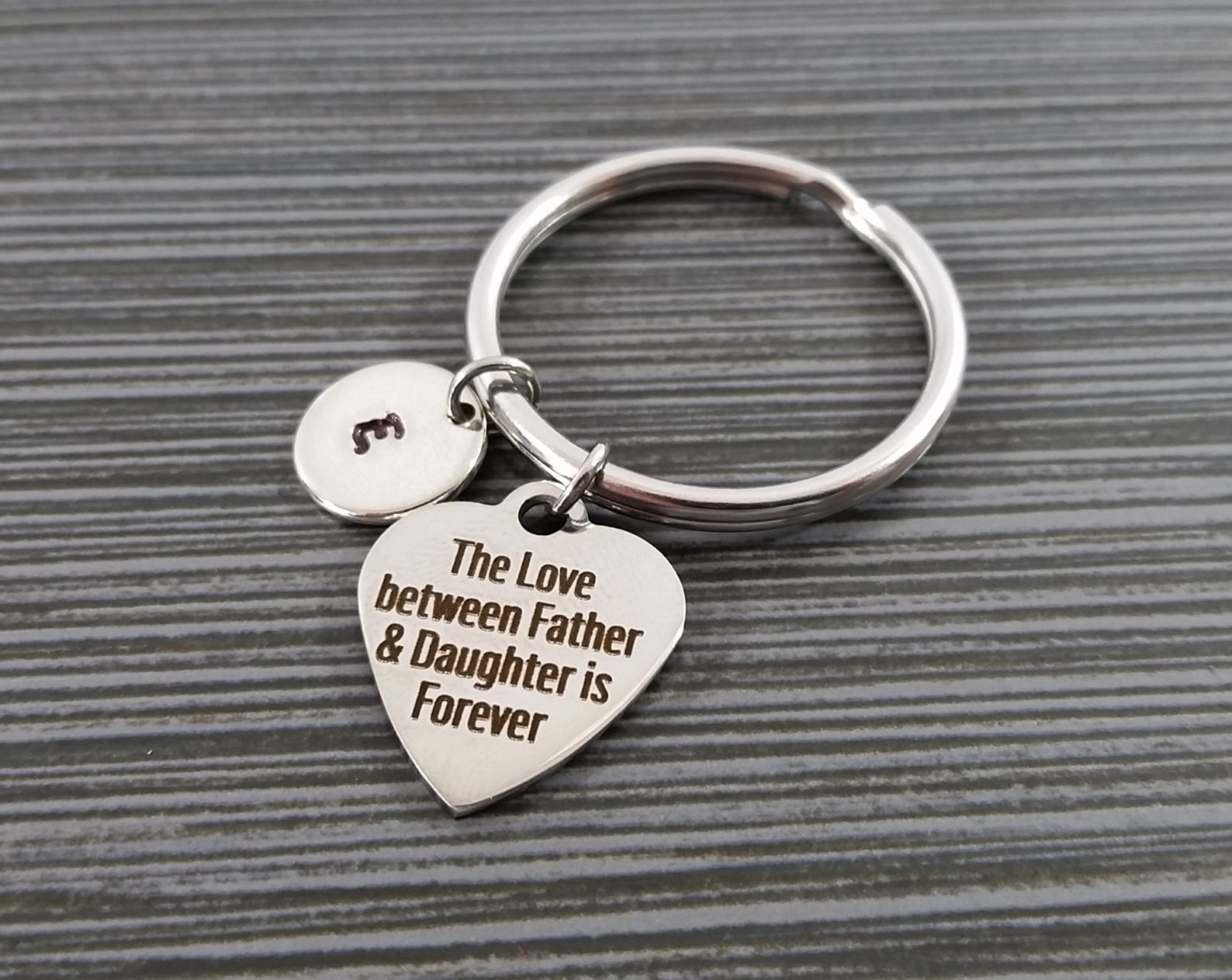 Father Daughter Keychain Gift for Dad Custom Gift Gift | Etsy