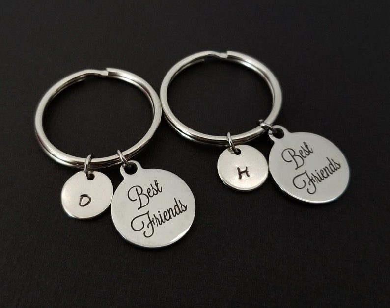 Two Best Friends Keychains Best Friends Key Chains Gift - Etsy