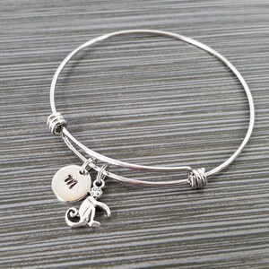 Monkey Bangle - Monkey Charm Bracelet - Expandable Bangle - Charm ...