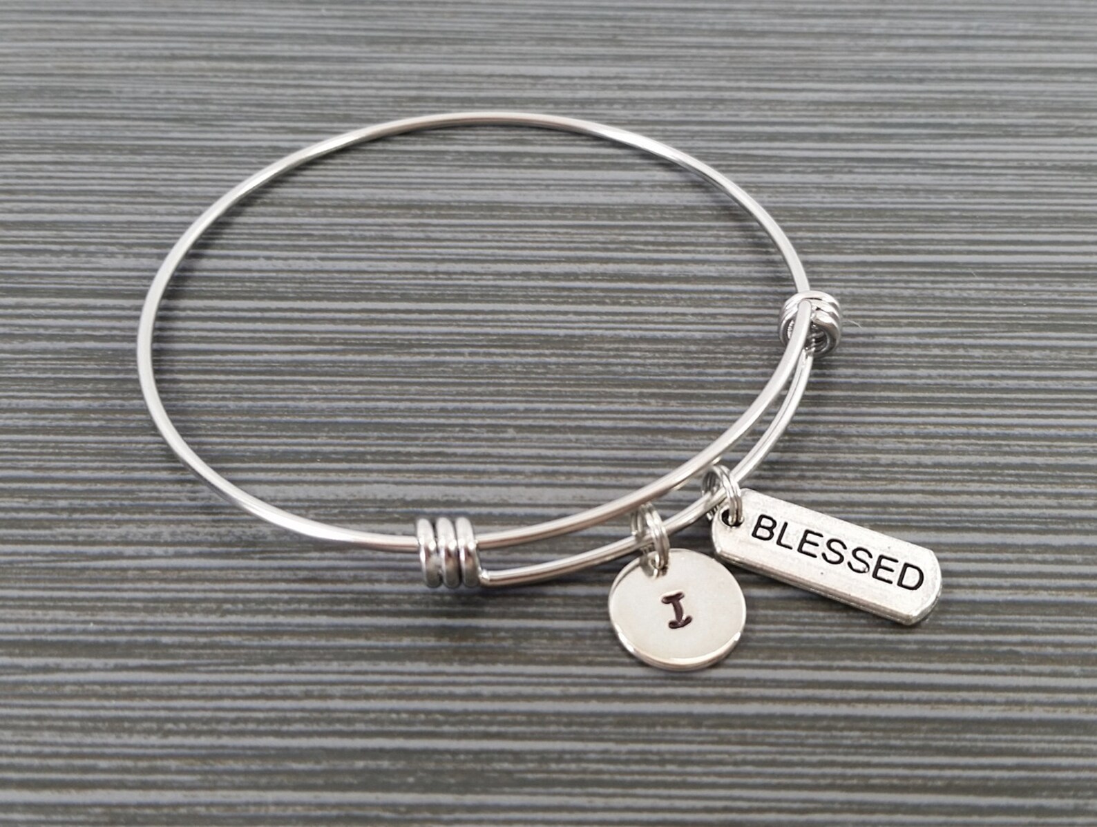 Blessed Bangle Bracelet Blessed Charm Bracelet Adjustable - Etsy