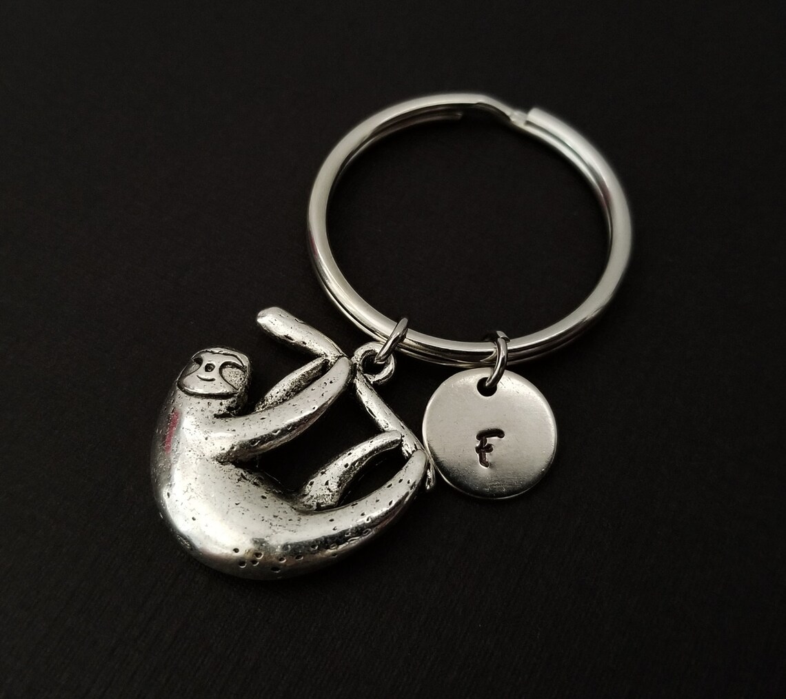Sloth Keychain Sloth Gift Best Friend Gift Sloth Keyring - Etsy