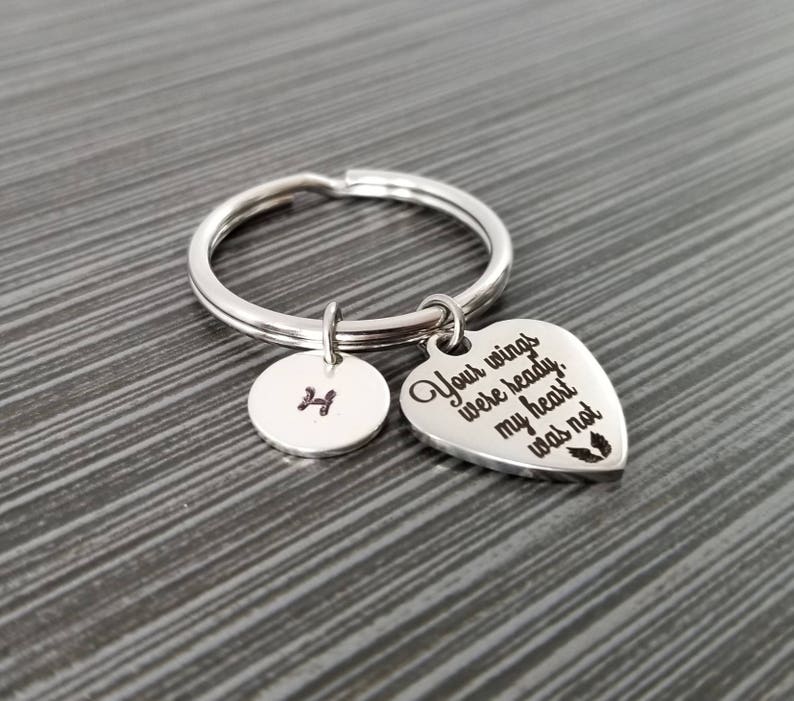 Remembrance Keyring Memorial Keychain Memory Key Ring | Etsy