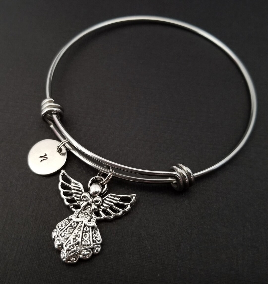 Angel Bangle - Guardian Angel Bracelet - Expandable Bangle - Angel ...