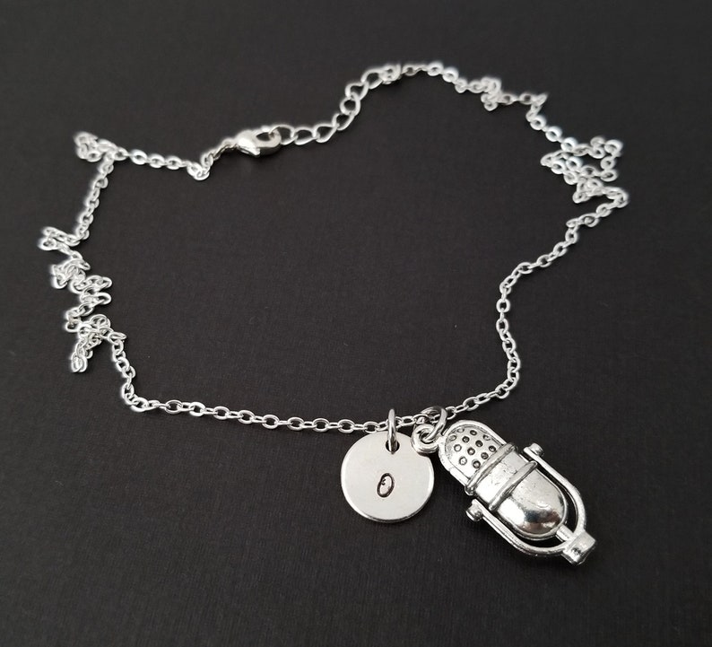 Microphone Necklace Radio DJ Necklace Personalized - Etsy