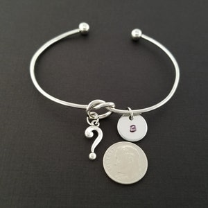 Question Mark Knot Bangle Question Mark Knot Bracelet | Etsy