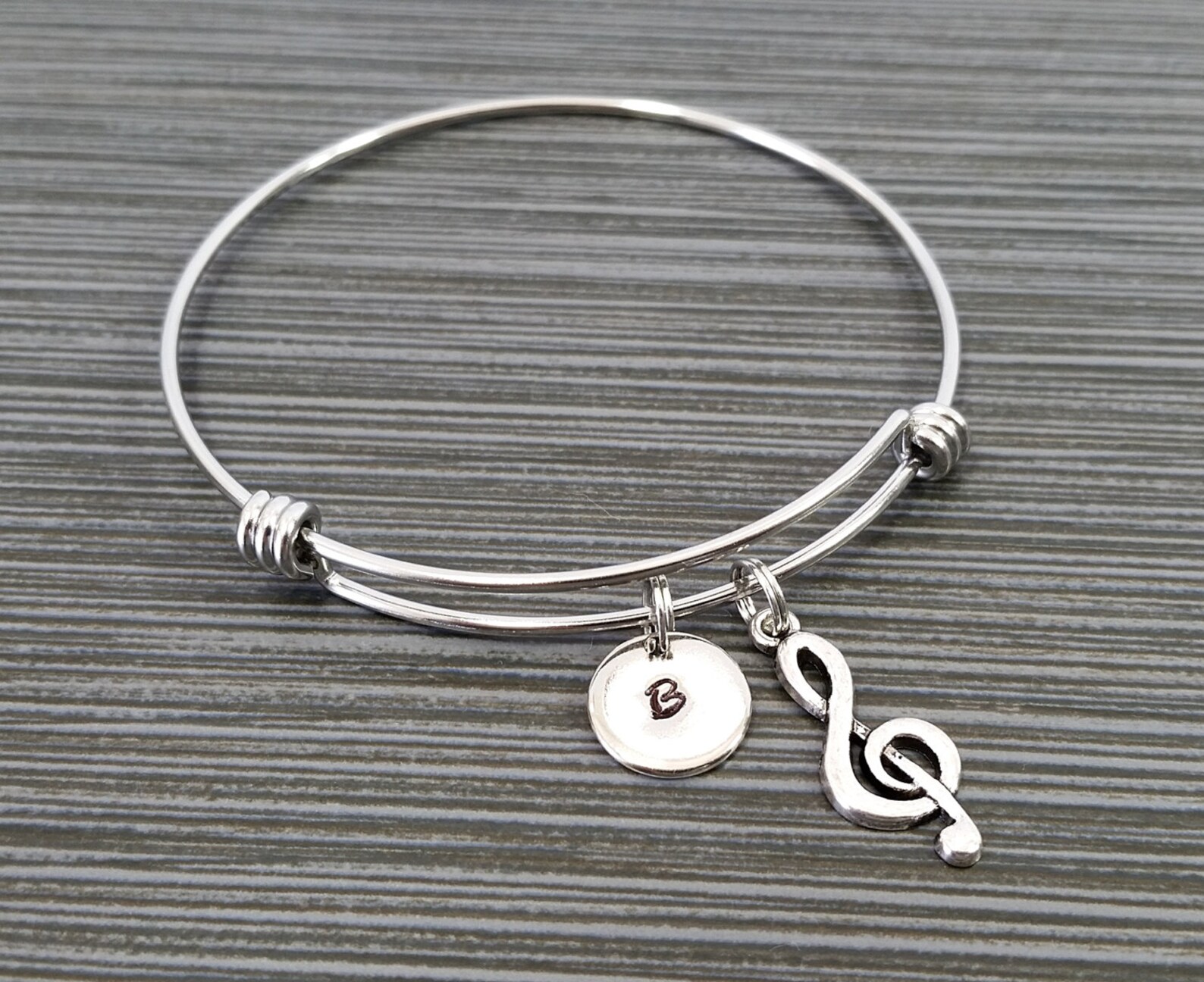 Music Note Bracelet Treble Clef Bracelet Personalized | Etsy