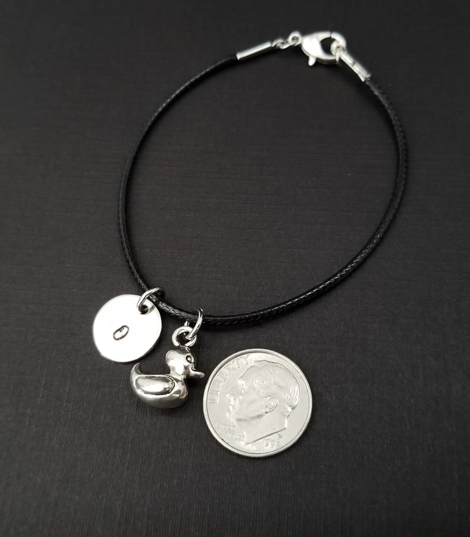 Rubber Duck Charm Bracelet Duck Jewelry Duck Cord Bracelet - Etsy