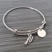 Silver Trumpet Bangle Bracelet - Band Student Bracelet - Personalized ...