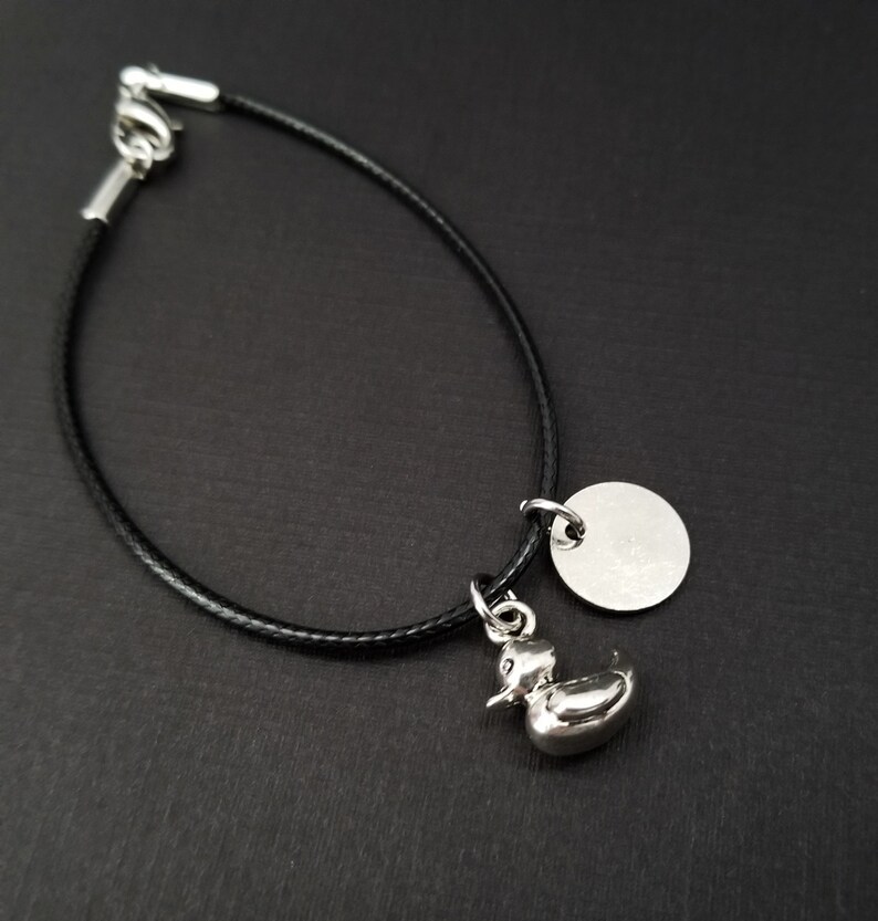 Rubber Duck Charm Bracelet Duck Jewelry Duck Cord Bracelet - Etsy