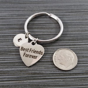 Two Best Friends Forever Keychains Best Friend Key Chains Gift for ...