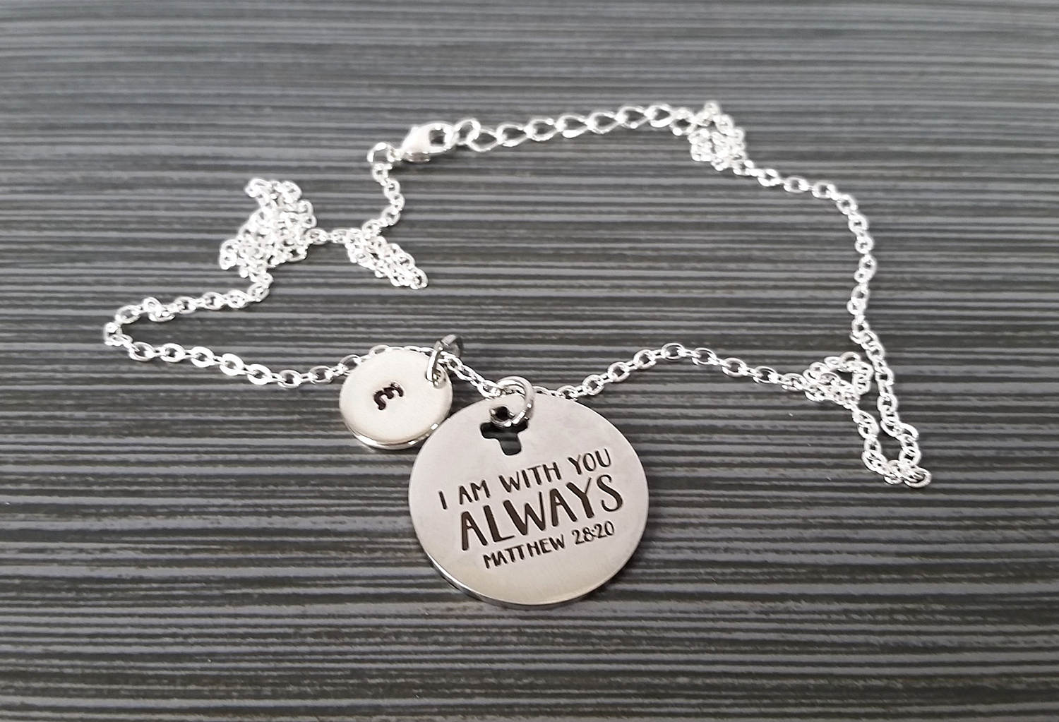 Matthew 28:20 Necklace I Am With You Always Necklace | Etsy