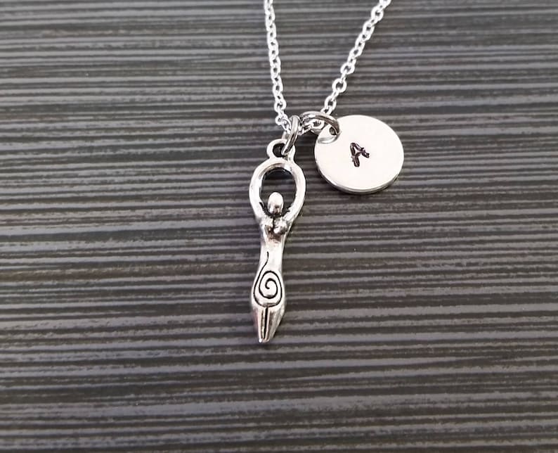 Silver Fertility Necklace Goddess Charm Necklace - Etsy UK