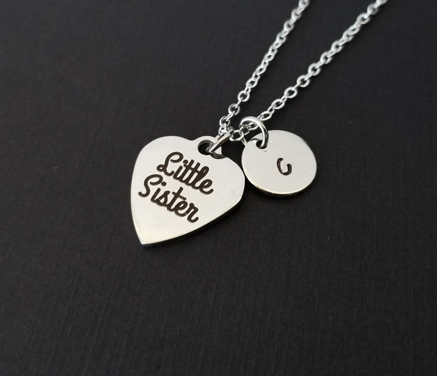 Four Sister Necklaces - Big Sister Necklace - Baby Sister Necklace ...