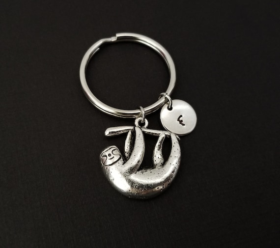 Sloth Keychain Sloth Gift Best Friend Gift Sloth Keyring | Etsy