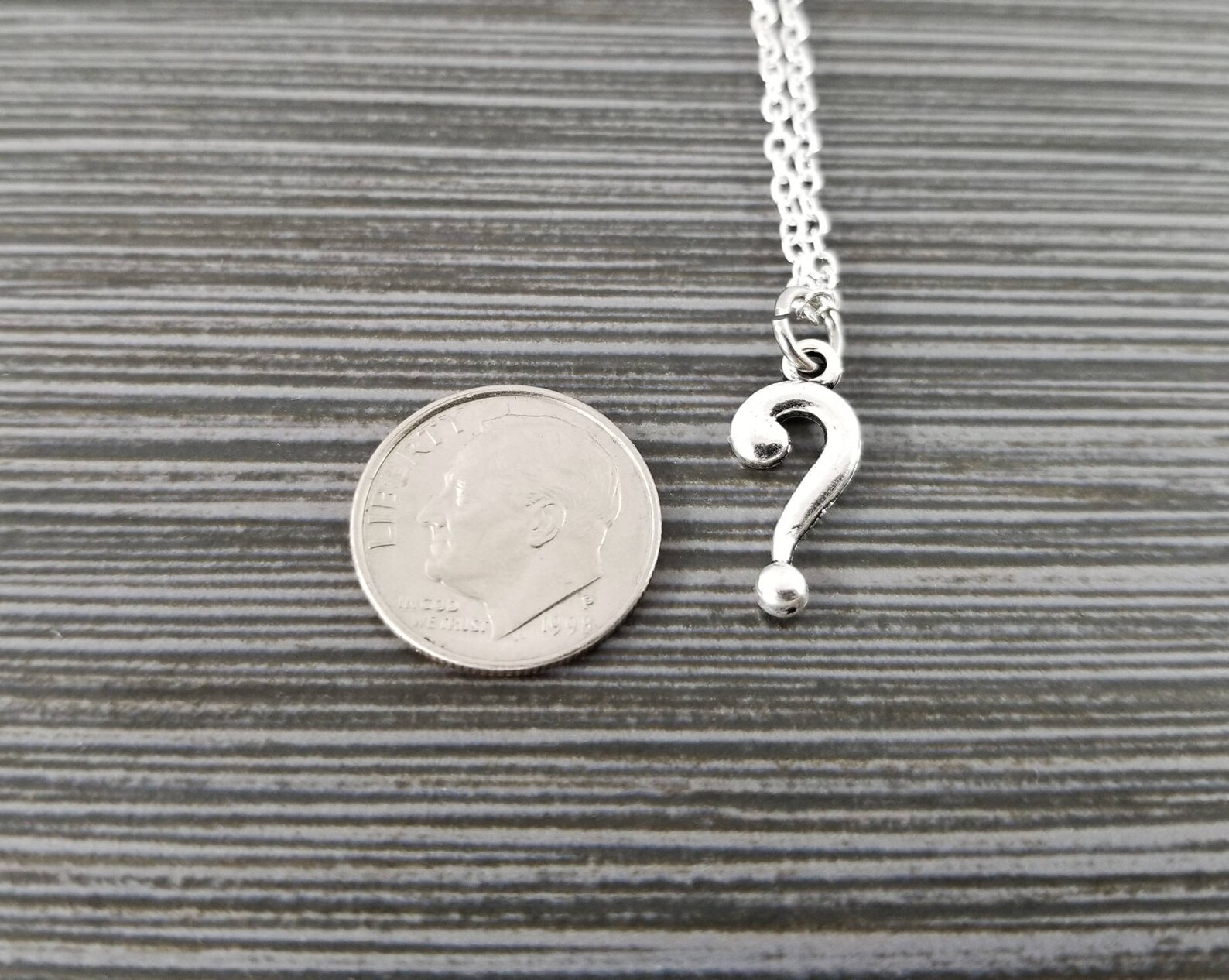 Question Mark Necklace Question Pendant Personalized - Etsy