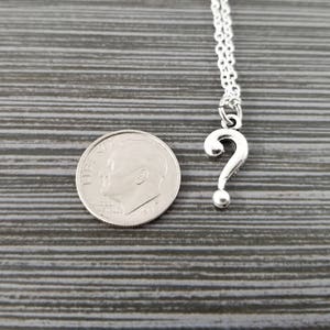Question Mark Necklace - Question Pendant - Personalized Necklace ...