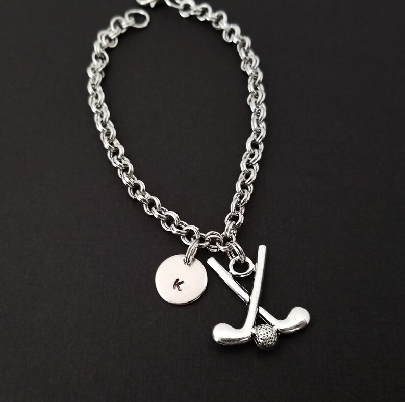 Golf Club Bracelet Sports Bangle Golf Charm Bracelet | Etsy