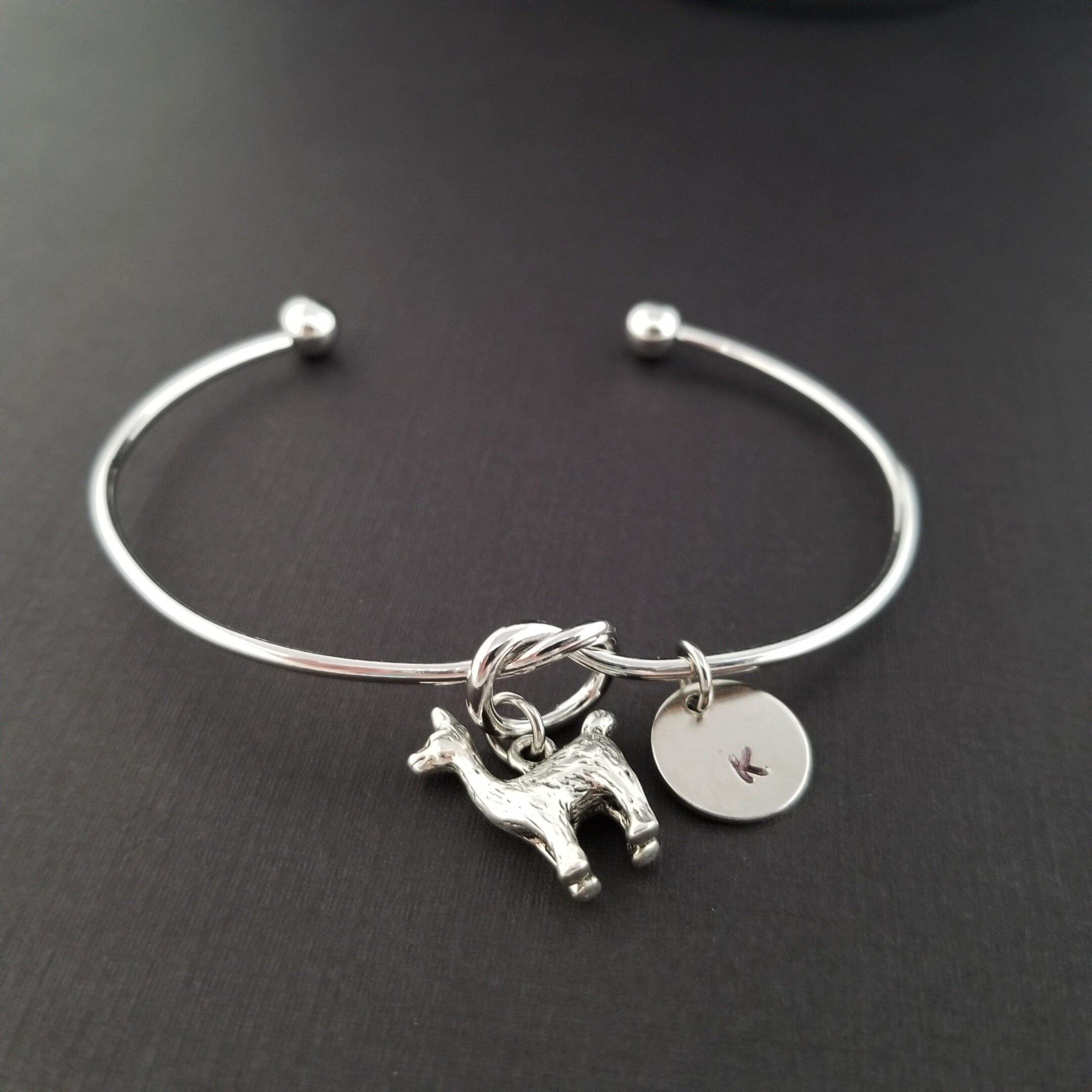 Alpaca Knot Bangle Llama Knot Bracelet Expandable Bangle - Etsy Australia