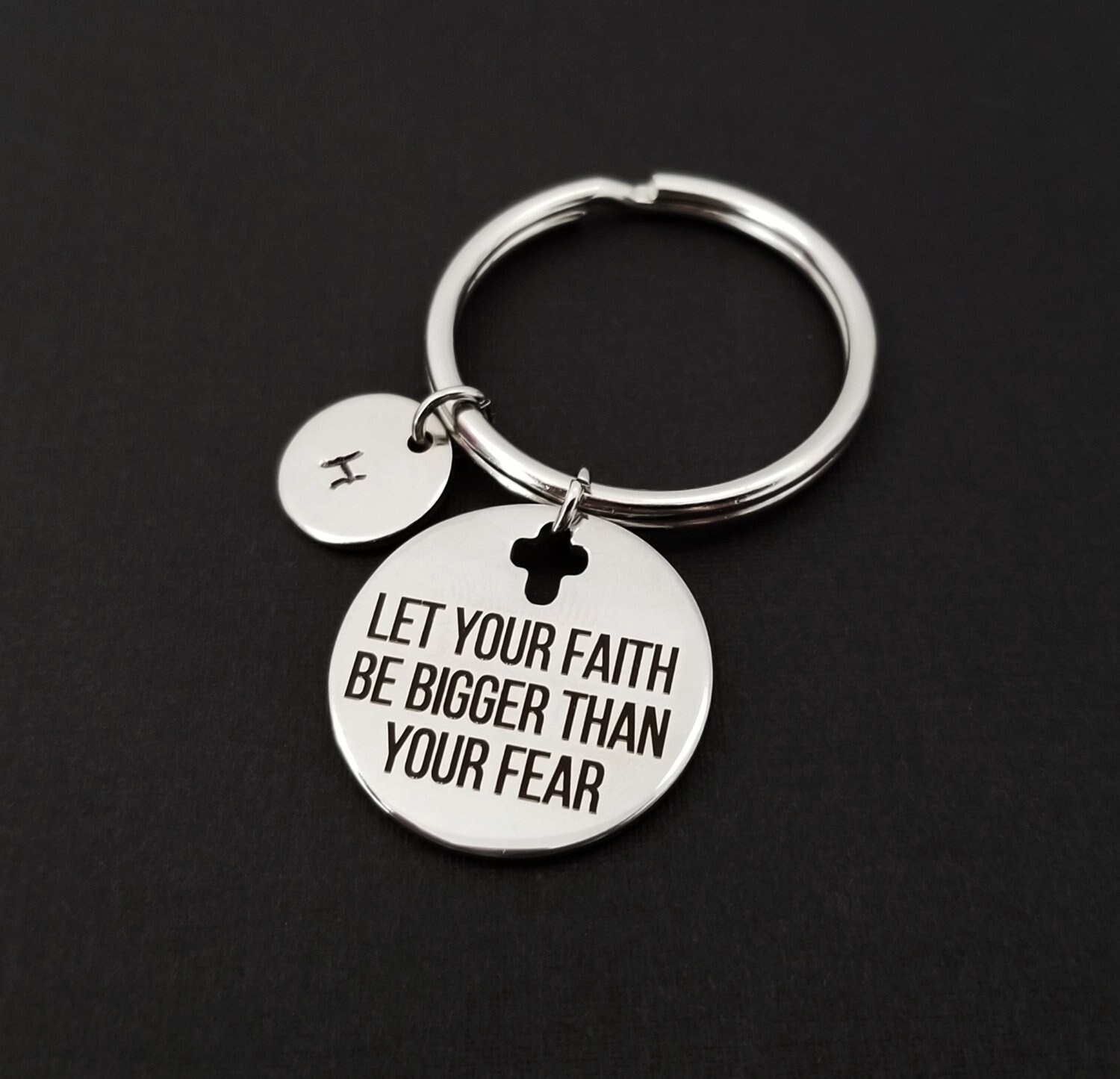Let Your Faith Be Bigger Than Your Fear Keychain Faith | Etsy
