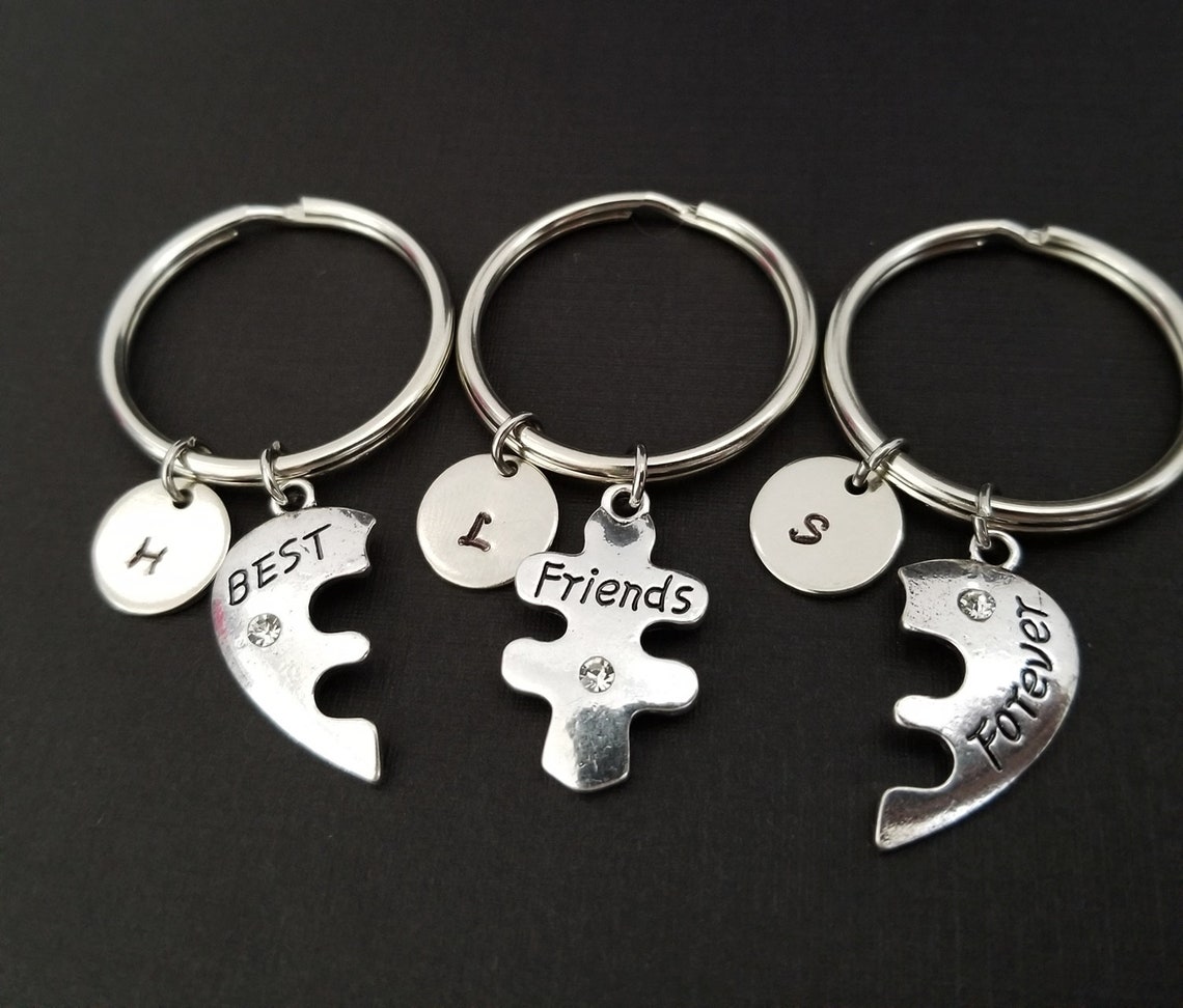 Best Friends Forever Key Chain Best Friend Keychain Gift - Etsy