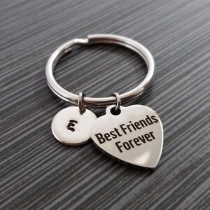 Two Best Friends Forever Keychains Best Friend Key Chains Gift for ...